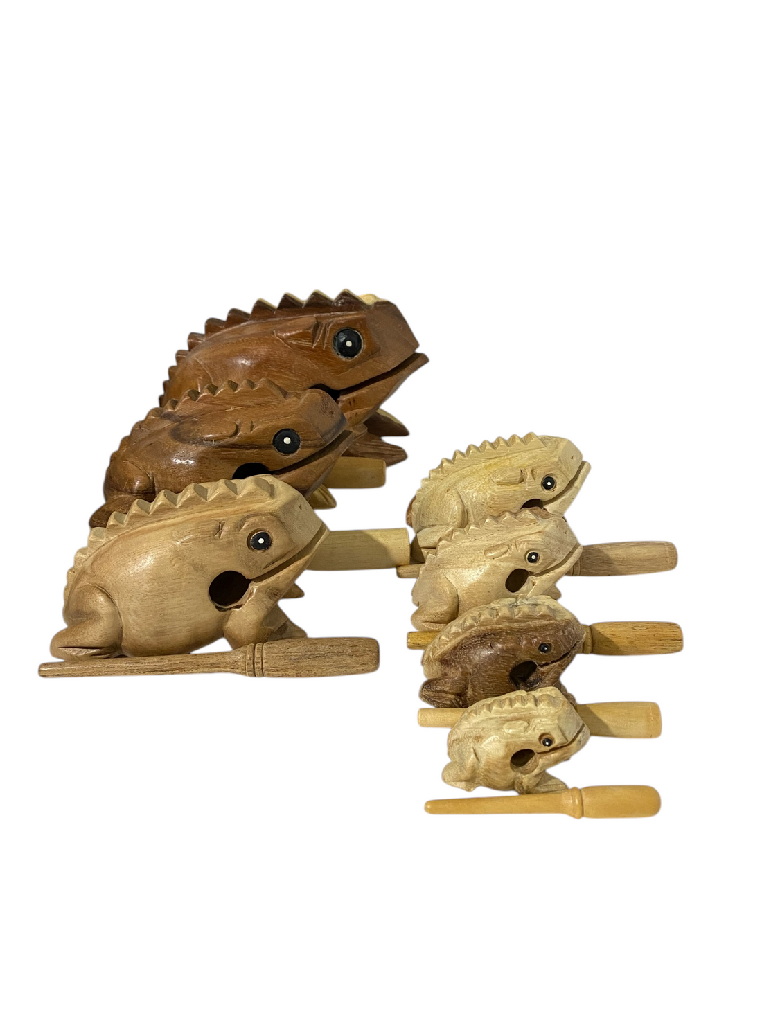 4" Natural Wooden Musical Frog Percussion Instrument – Music Frog Co
