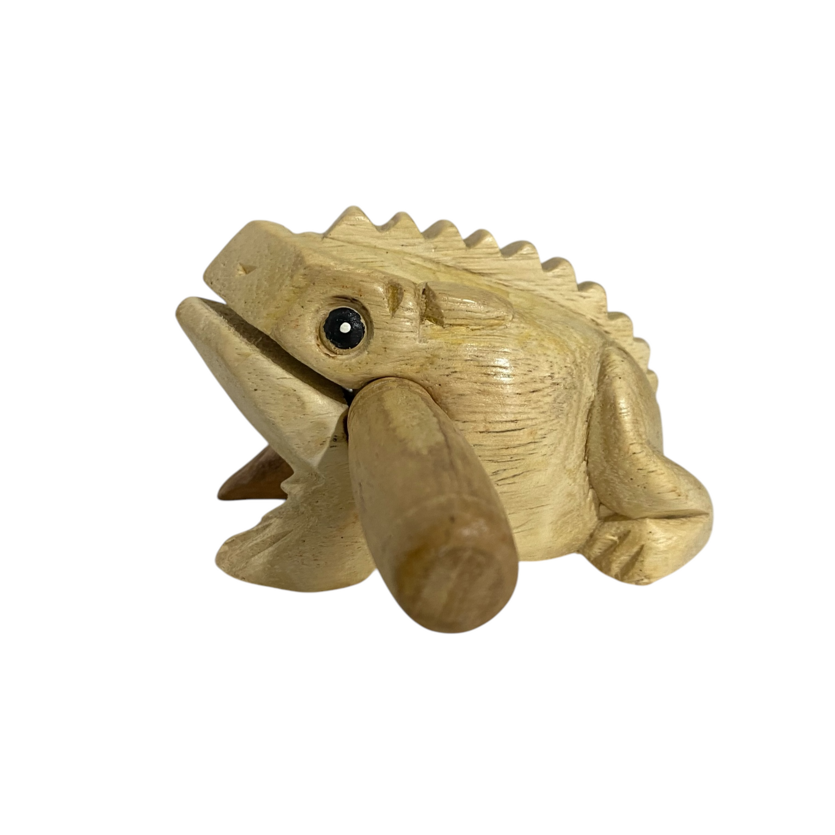 4" Wooden Musical Frog - Natural (Percussion Instrument) – Music Frog Co